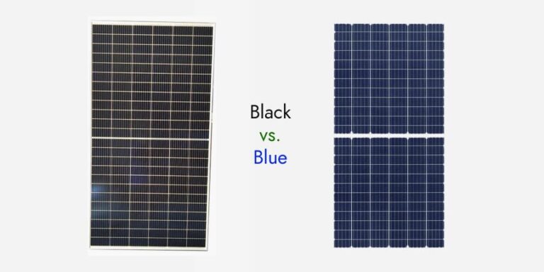 The Main Difference Between Blue And Black Solar Panels