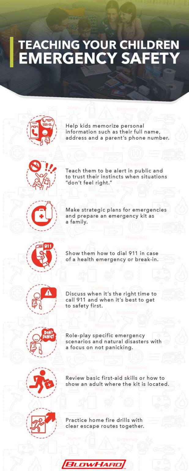 Teach Your Children About Emergency Safety - Infographic